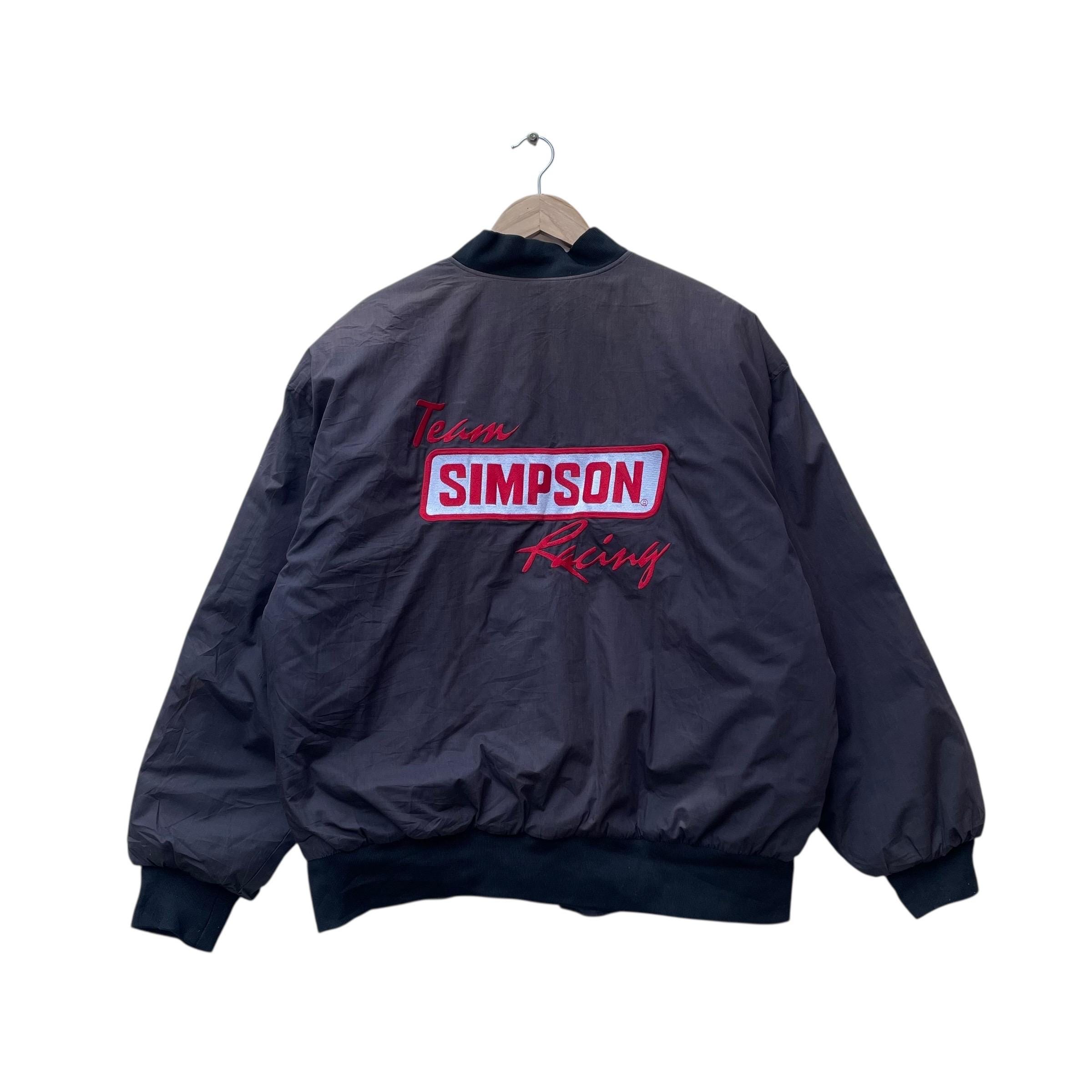 Vintage Faded Simpson Racing Team Bomber Jacket - Etsy