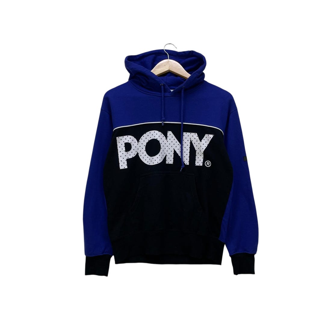 Vintage Pony Two Tone Hooded Pullover - Etsy