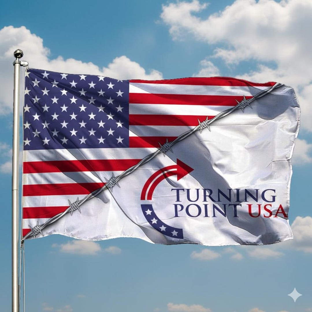 Turning Point USA Flag, Charlie Kirk Flag, Charlie Kirk Merchandise ...