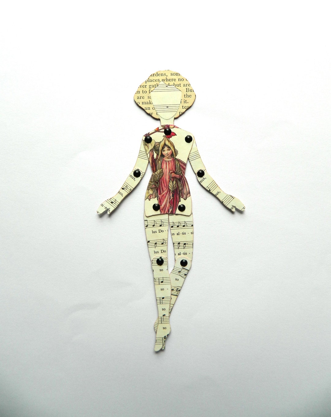 Articulated Paper Doll, Unique Bookmarks, Paper Dolls, Flower Fairy ...