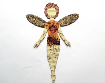 Articulated Paper Doll Unique Bookmarks | Etsy UK