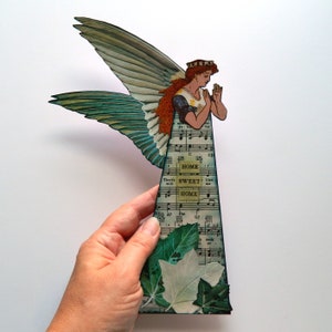 Angel Paper Doll, Home Sweet Home Angel Paper Art Doll, Vintage Lady ...
