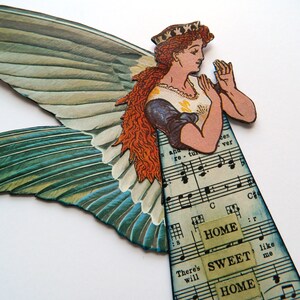 Angel Paper Doll, Home Sweet Home Angel Paper Art Doll, Vintage Lady ...