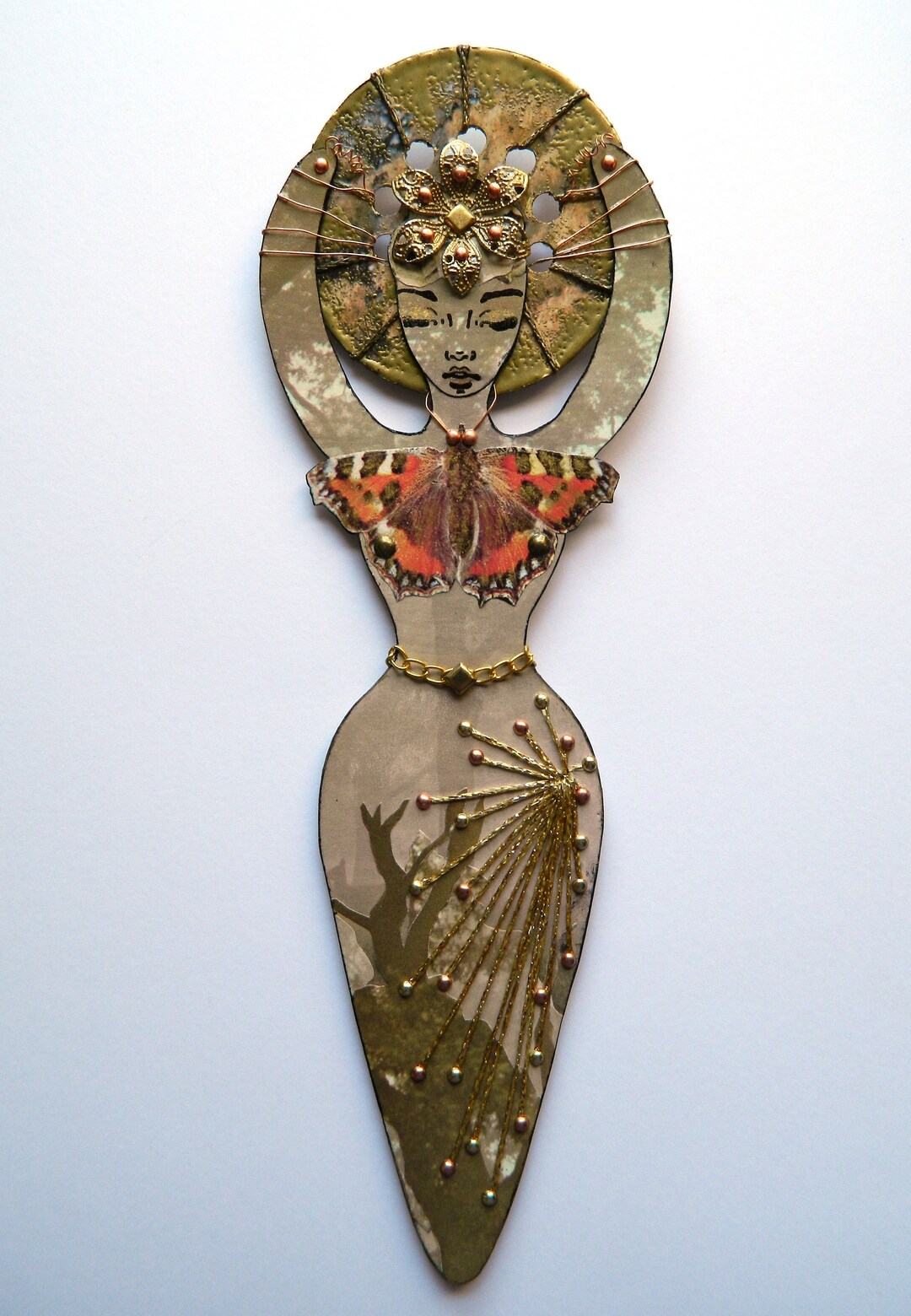 Paper Doll Goddess Doll Fall Goddess Autumn Goddess Sun - Etsy