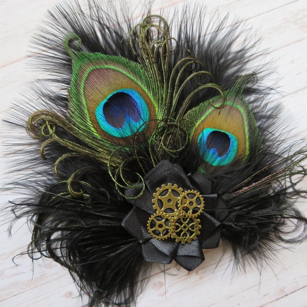 Steampunk Feather - Etsy UK