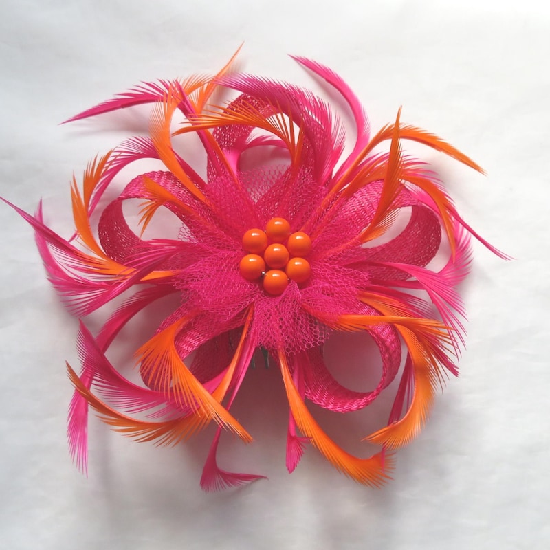 Raspberry Fascinator - Etsy UK