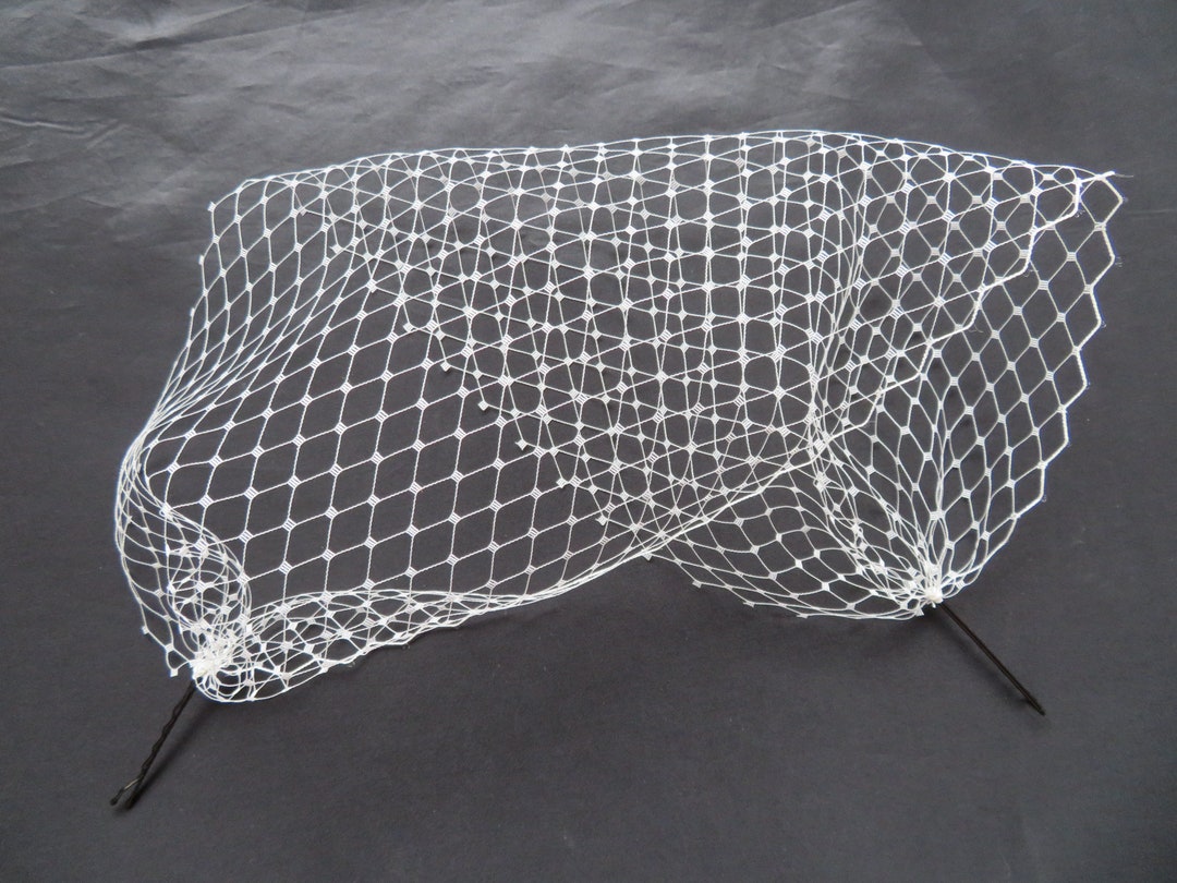 Ivory Narrow Bandeau Eye Veil Vintage Gatsby Wedding Party Ball ...