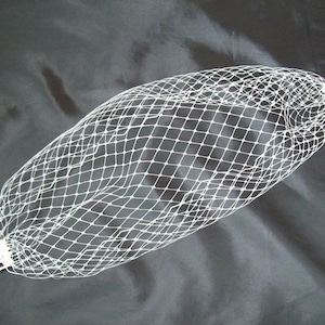 Ivory Birdcage Veil - Pale off White Bandeau Bridal Brides Wedding ...