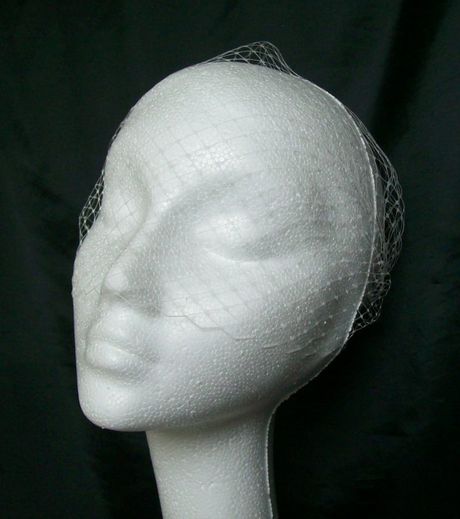 Ivory Birdcage Veil - Pale off White Bandeau Bridal Brides Wedding ...