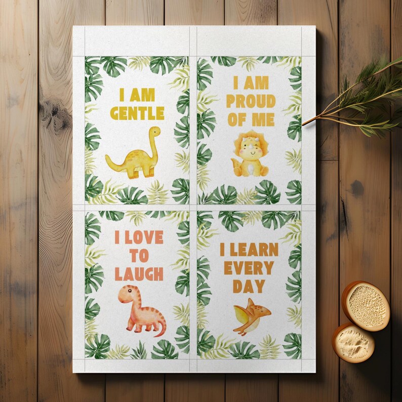 PRINTABLE Affirmation Posters for Kids – 24 Positive Mindset Wall ...