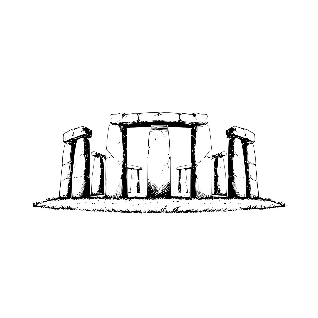 Stonehenge SVG | Ancient Monument Line Art | Digital Download | Cricut ...