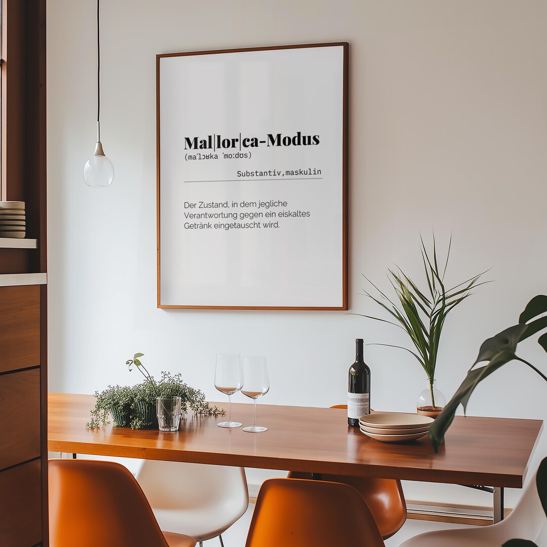 Mallorca Mode - Definition Poster, Dictionary Print, Youth Word Wall ...