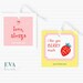 Fruit-themed Valentine’s Day Cards – Printable Square Valentines for ...