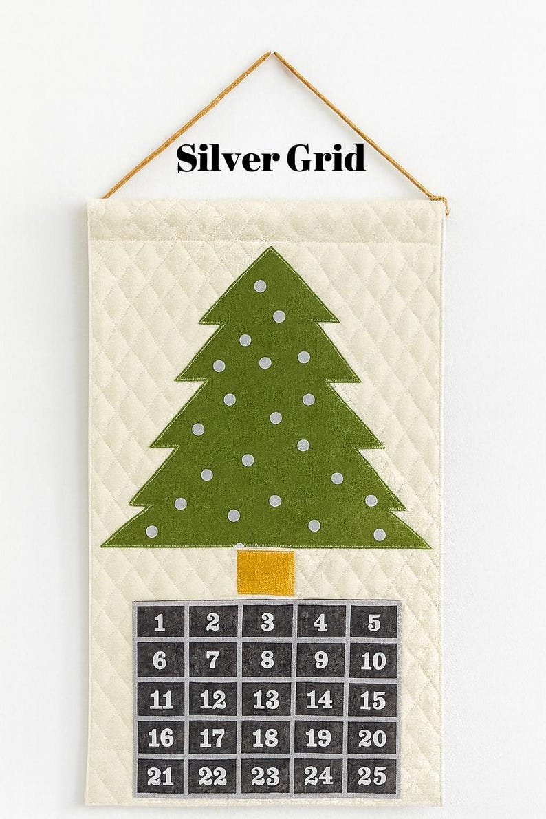 Handmade Quilted Christmas Advent Calendar With Resin Ornaments - Etsy