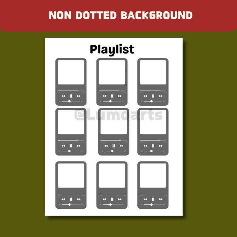 Printable Spotify Playlist Template - Spotify Playlist- Favourite Music ...