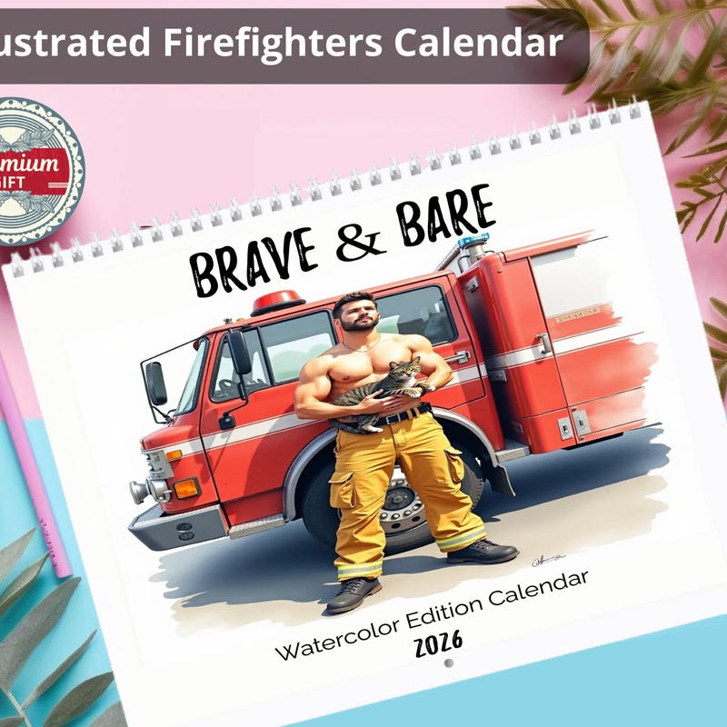 Firefighter Calendars 2026 - Etsy