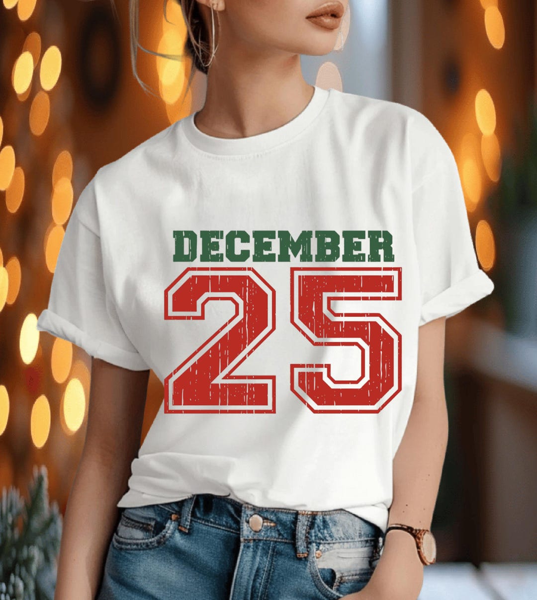 Retro Christmas Shirt, December 25 Shirts, Holiday Clothing, Christmas ...