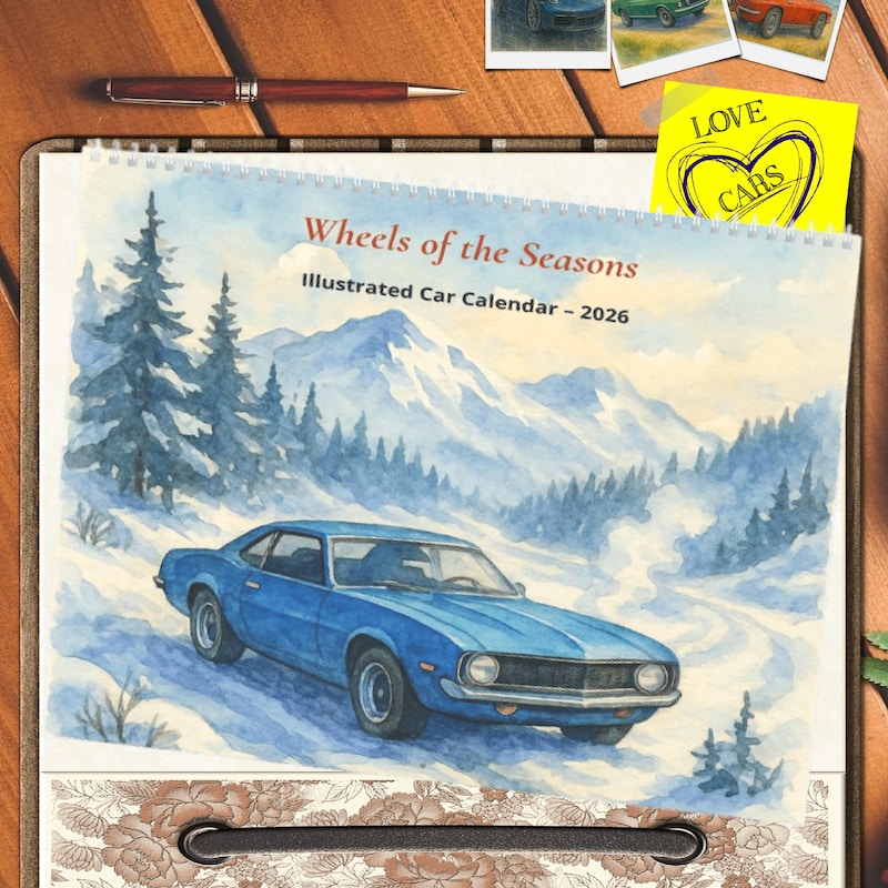 2026 Classic Car Calendar - Etsy