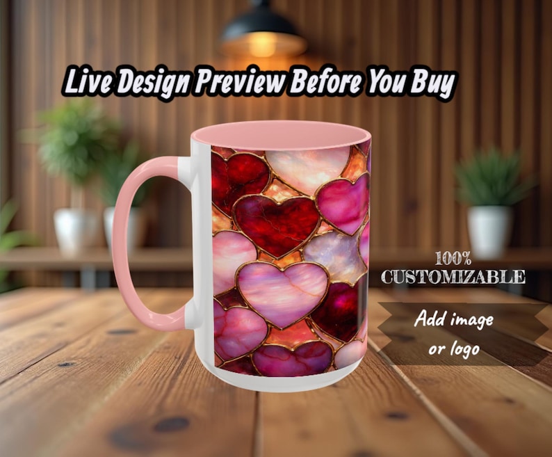 Custom Photo Coffee Mug: Personalized Ceramic Tea Cup, Valentine Gift ...
