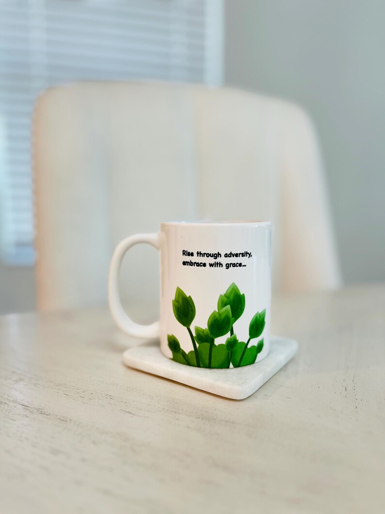 Inspirational Coffee Mug – Rise Through Adversity, Embrace With Grace ...