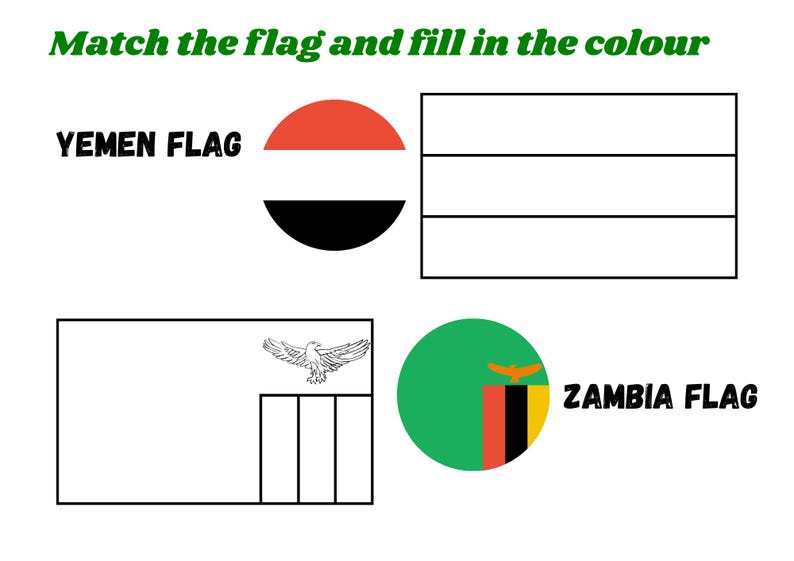 200 Country Flags Coloring Pages for Kids – Geography Activity ...
