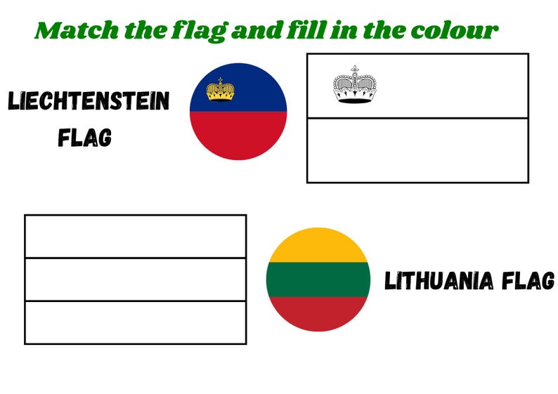 200 Country Flags Coloring Pages for Kids – Printable Flag Outlines ...