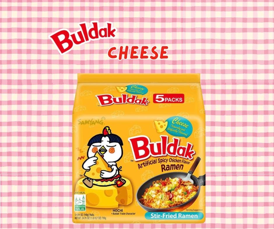 Buldak Spicy Ramen Custom Variety Pack of 5 | Viral Korean Spicy ...