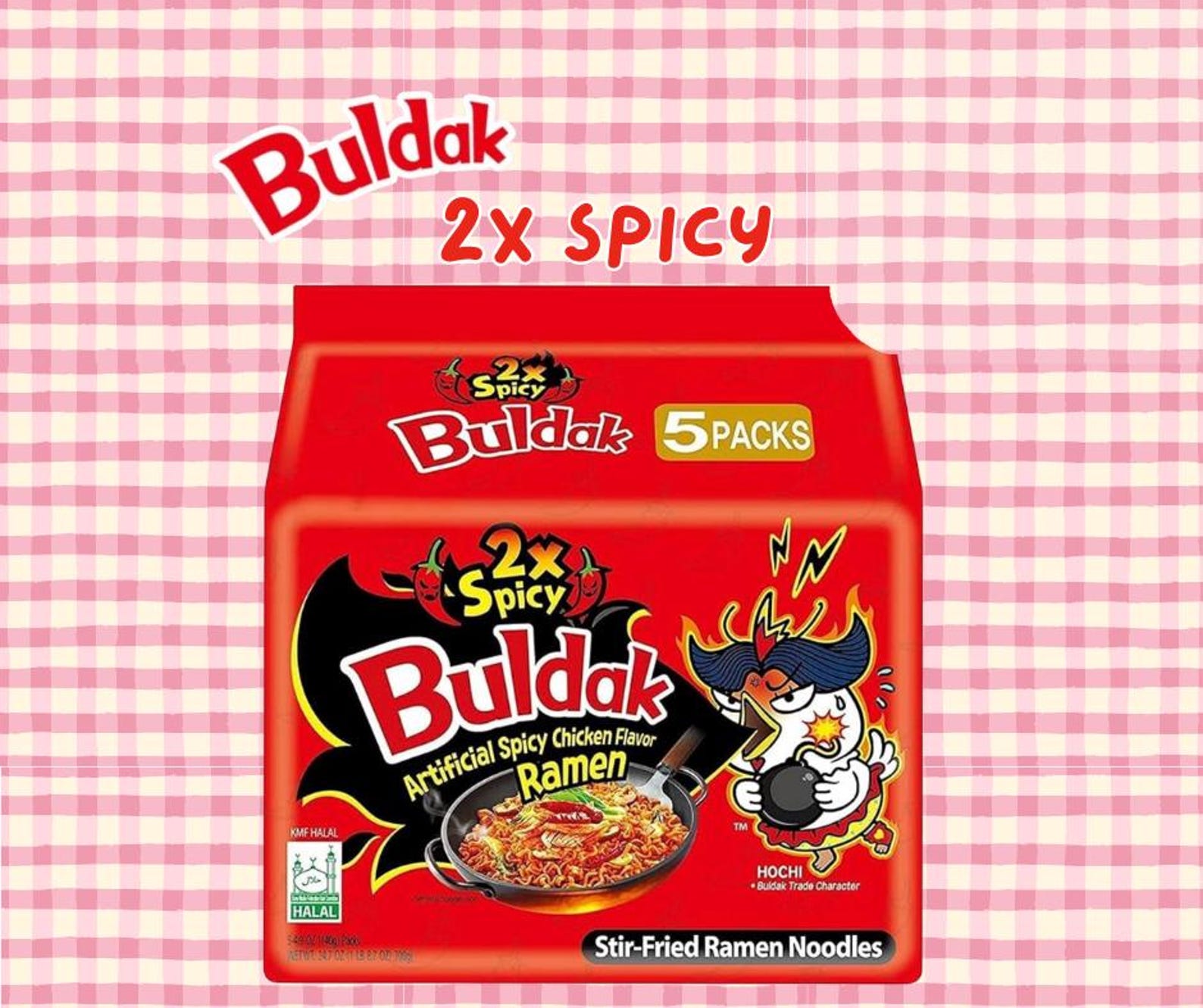 Buldak Spicy Ramen Custom Variety Pack of 5 | Viral Korean Spicy ...