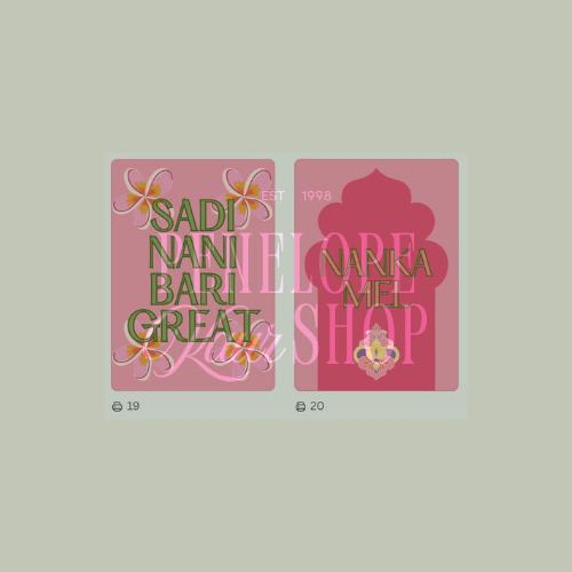 Punjabi Wedding Sign Team Nanke: Pink (digital Download, PDF Files, 20 ...