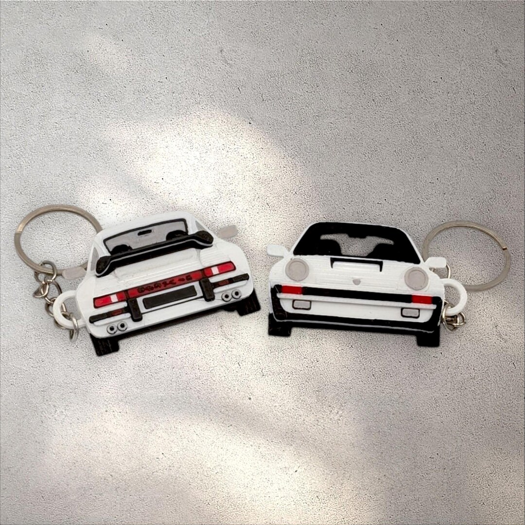 Porsche 911 Turbo (930) Keychain – Double-sided, 3D Printed - Etsy