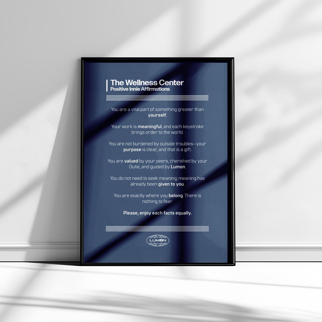 Lumon Wellness Center Poster, Severance Merch, Minimalist Home Decor ...