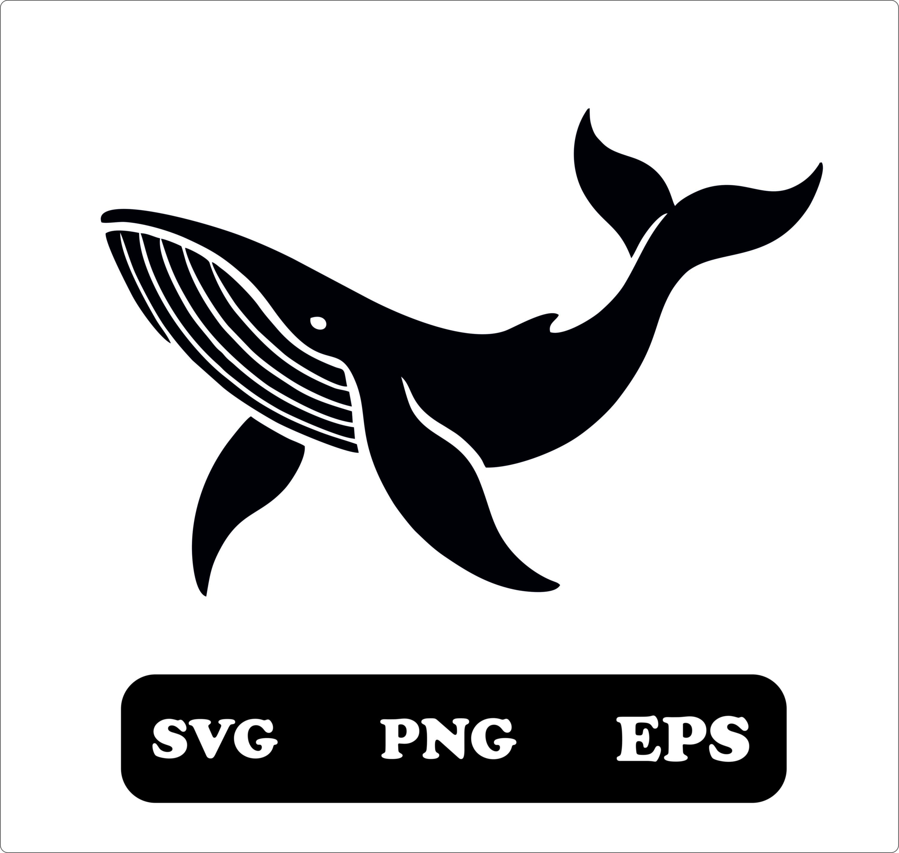 Whale Svg, Eps, Giant From the Ocean, Predator, Hunter Png - Etsy