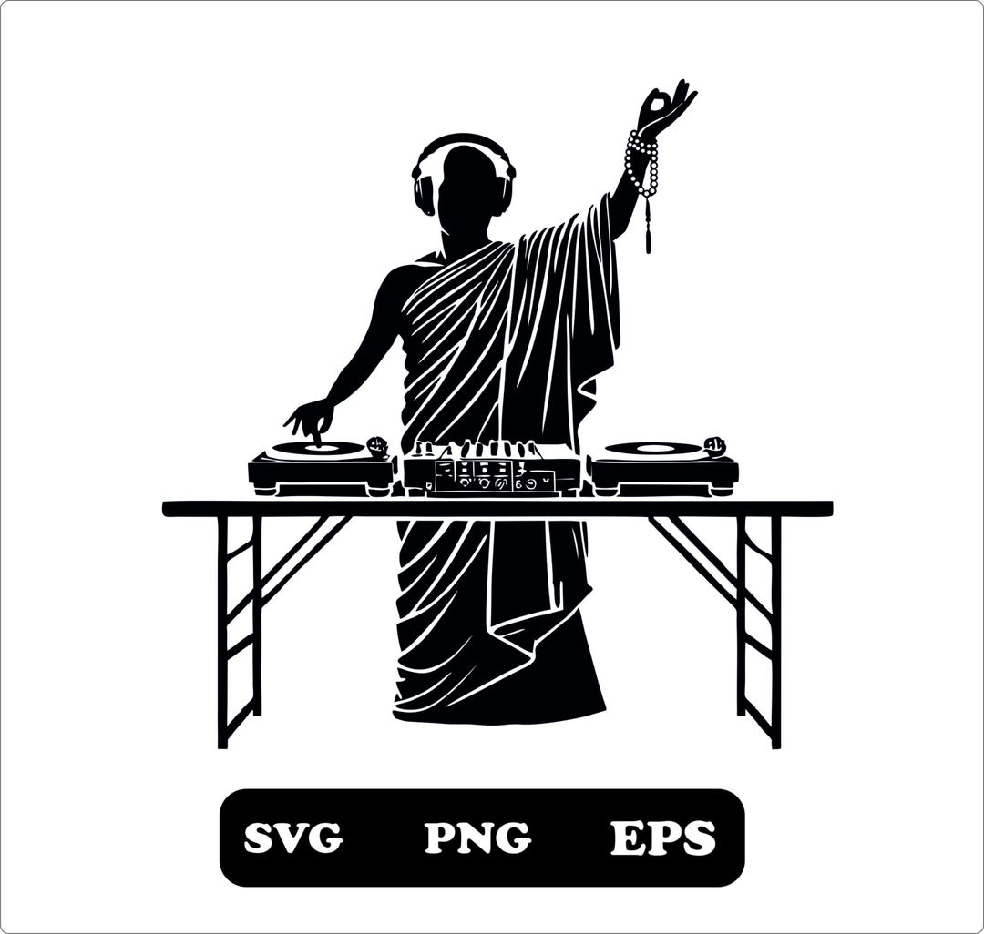 Monk Svg, DJ, Art, Music Png - Etsy