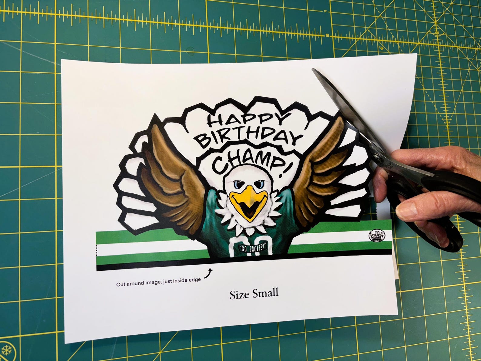 Philadelphia Eagles Digital Paper Birthday Crown - Etsy