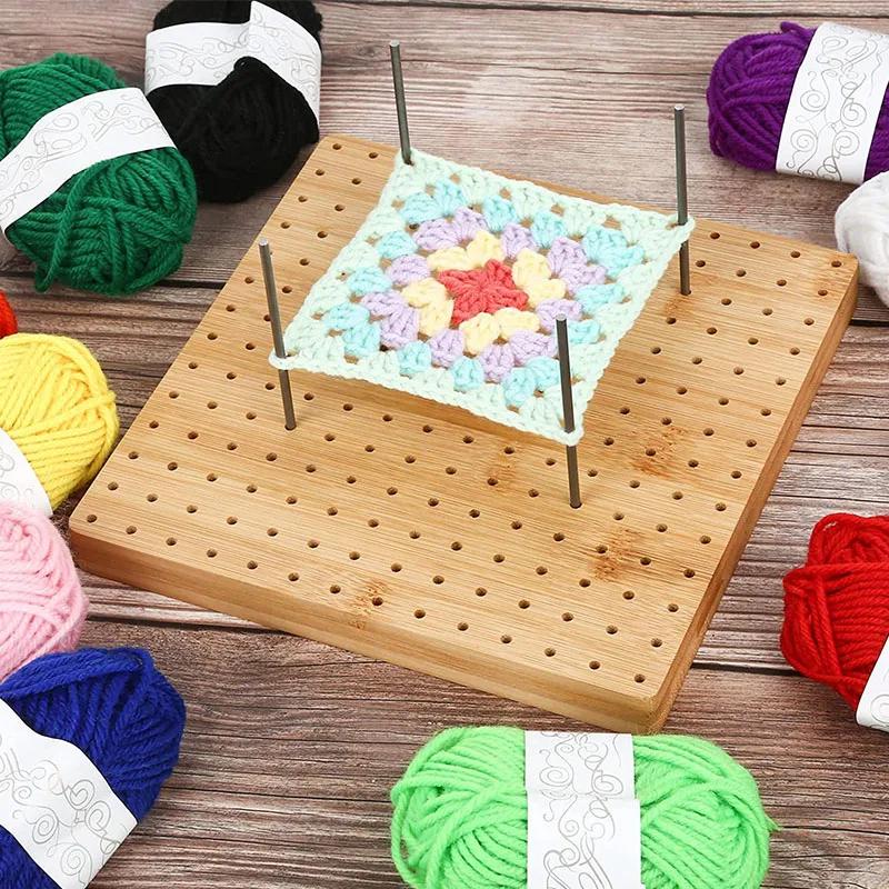 Wooden Blocking Board Granny Square Crochet Board Crafting With ...