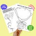 Flower Bouquet Craft: Kids Coloring Page, Cut & Paste Activity (PDF ...