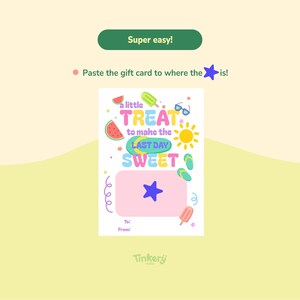 End of School Year Gift Card Holder | Teacher Thank You (digital ...