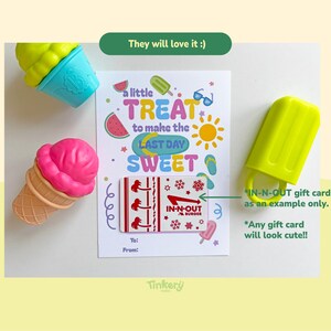 End of School Year Gift Card Holder Printable | Teacher Gift | Sweet ...