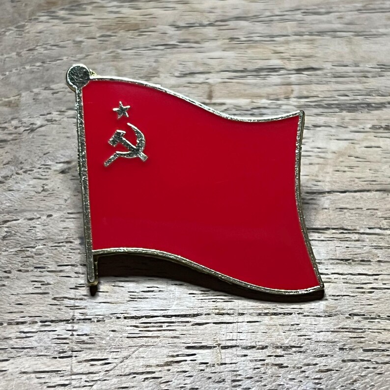 Soviet Flag Pin | USSR Flag Pin | Communist Pin | Soviet Union Pin ...