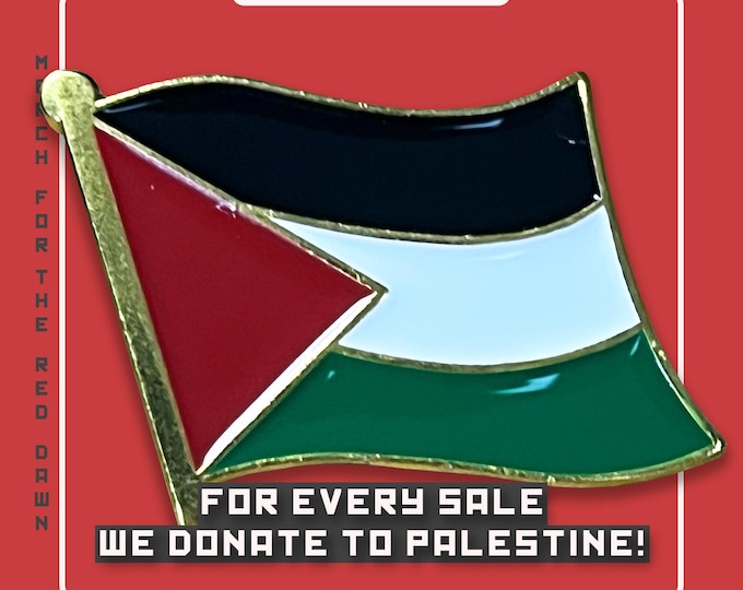 Palestine Solidarity Pin | Free Palestine Pin | Palestinian Flag Pin ...