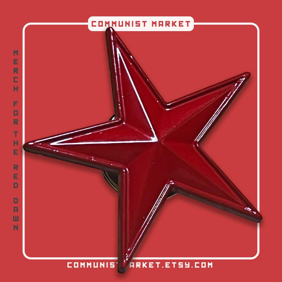 Red Star Pin | Socialist Pin | Communist Pin | Revolutionary Pin ...