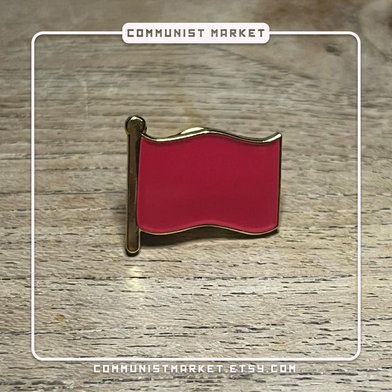 Red Flag Pin | Socialist Pin | Red Flag | Communist Pin | USSR Pin ...