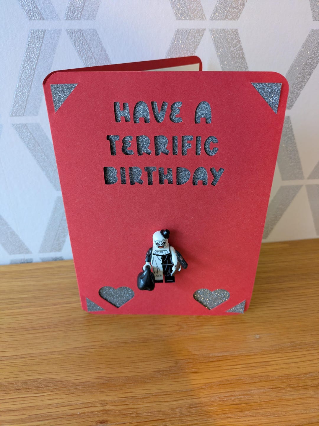 Art the Clown Terrifier Mini Figure Birthday Valentines Card Handmade ...