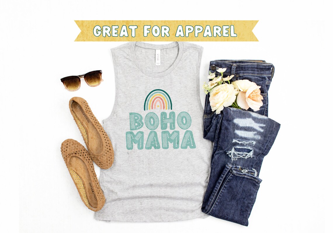 Rainboho Font Family | an Abstract Hand Drawn Rainbow Font | All Caps ...