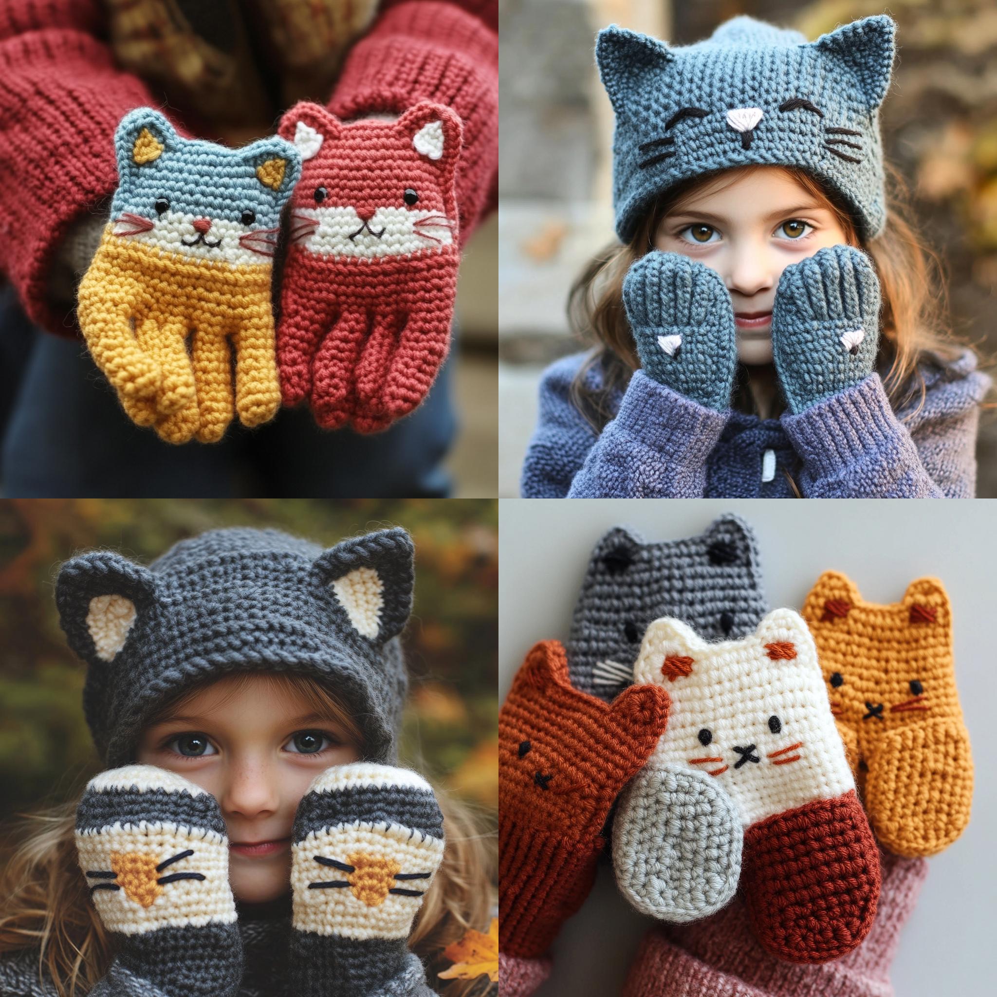 Crochet Pattern Cat Paws Gloves : a Handmade Gift She Will Love - Etsy