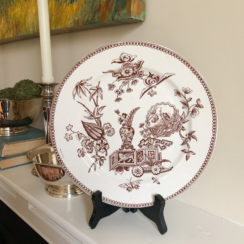 Brown Transferware - Etsy