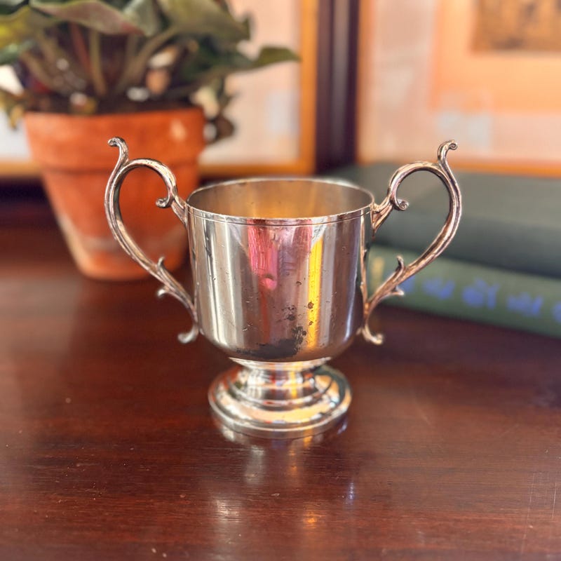 Vintage Large Trophy Cup - Etsy