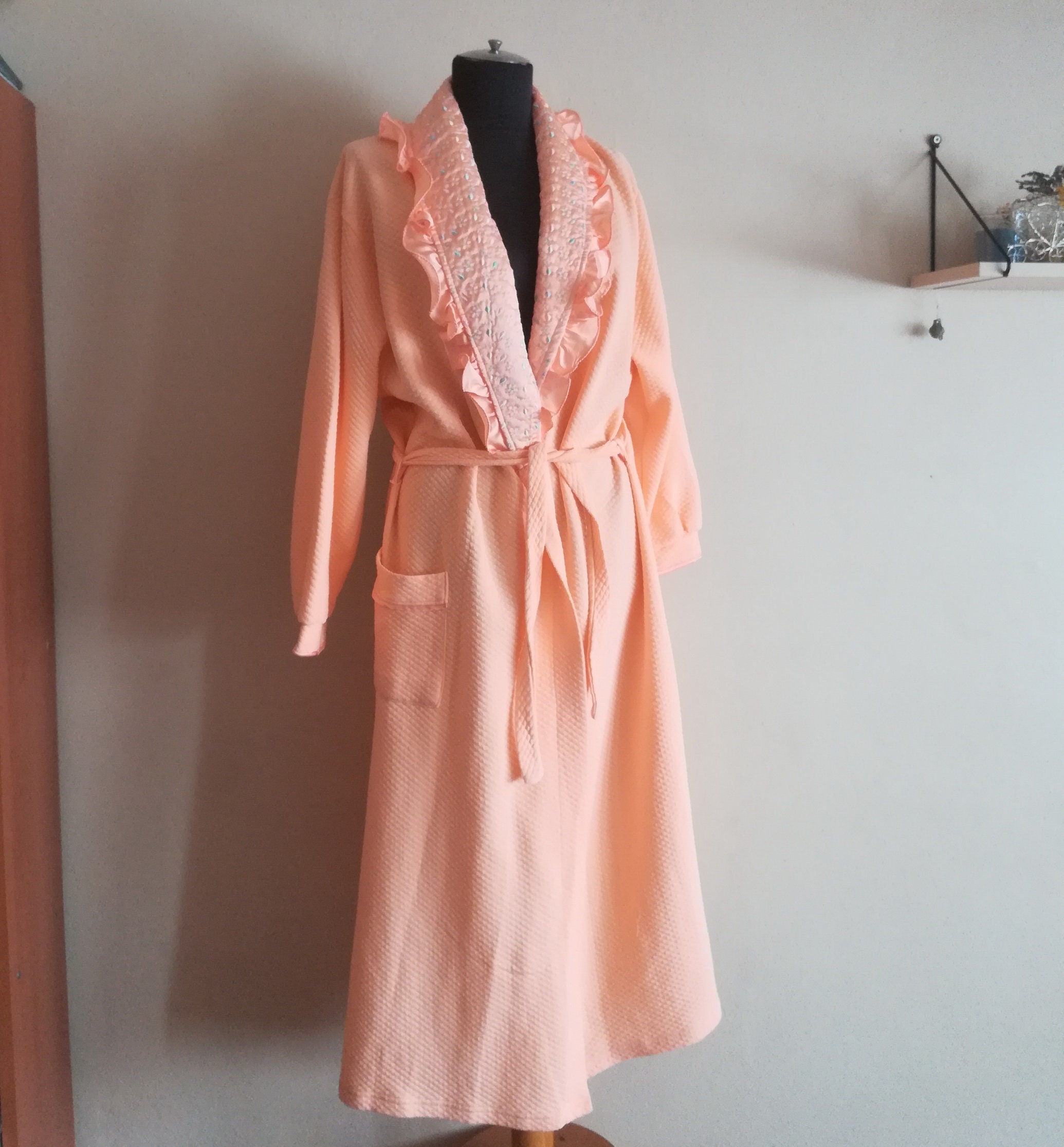 Vintage Robe for Women Housecoat Vintage Clothing Cotton Women's Long ...