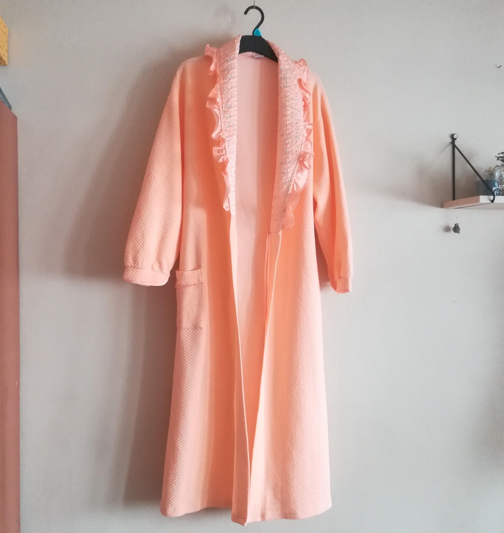 Vintage Robe for Women Housecoat Vintage Clothing Cotton Women's Long ...