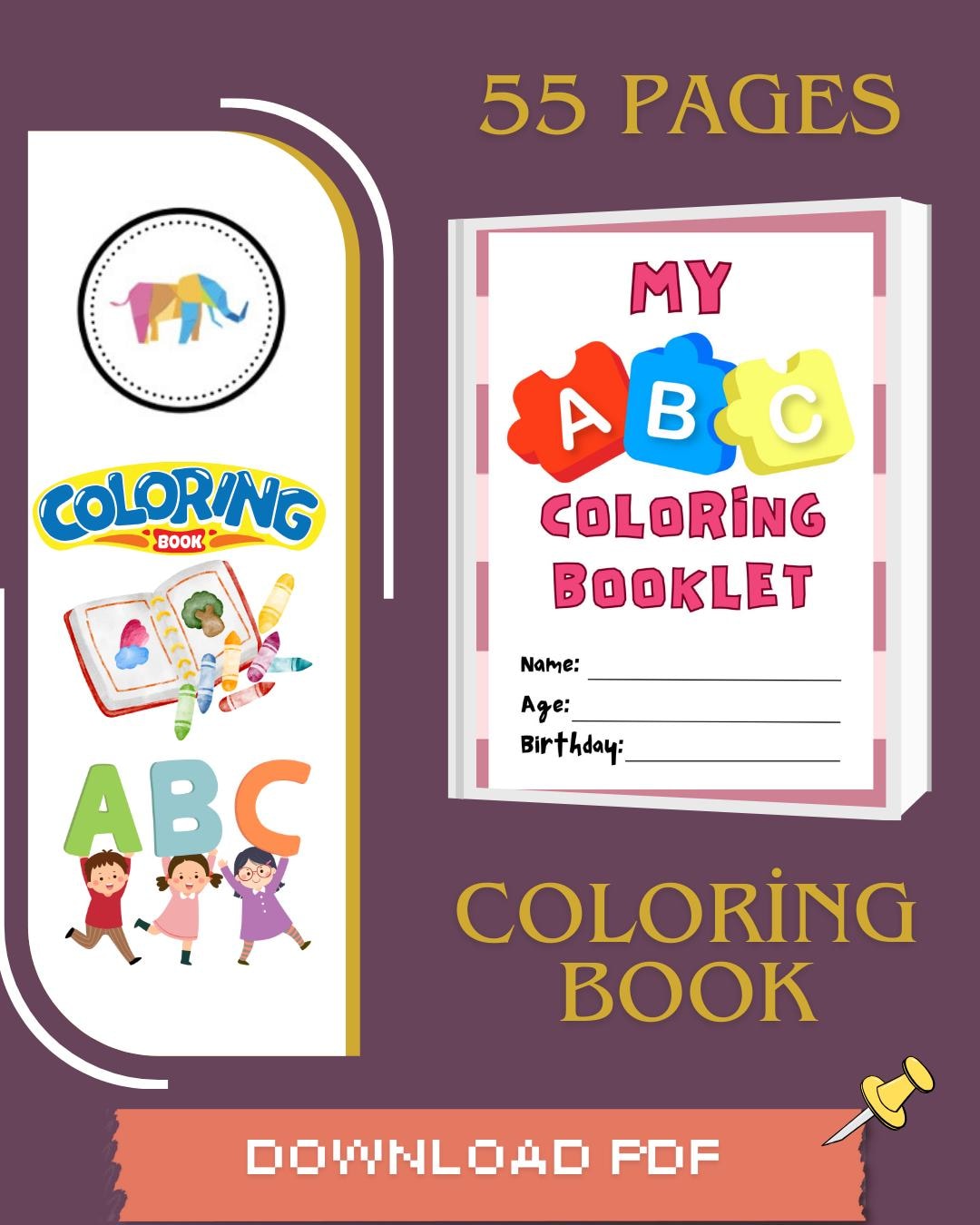 School Coloring Book: Student & Teacher Pages (download PDF) - Etsy